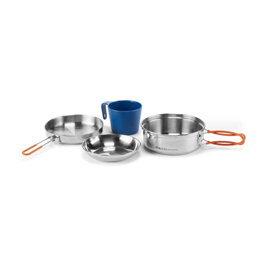 GSI Outdoors Glacier Stainless 1 Person Mess Kit – Campmor