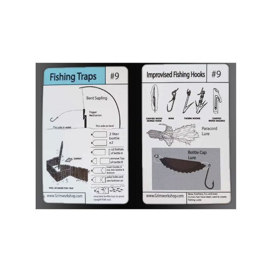 Grim Workshop Tip Card: #9 Tip Card- Fish Trap and Improvised Hooks ...