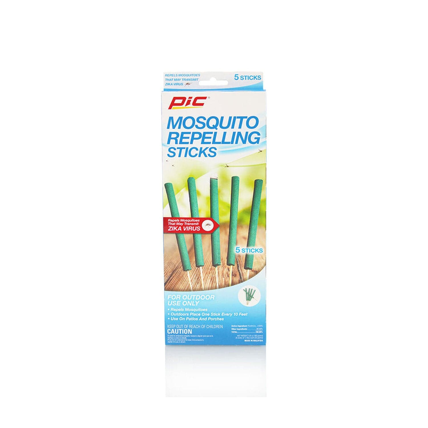PIC Mosquito Repellent 5 Pack Sticks – Campmor