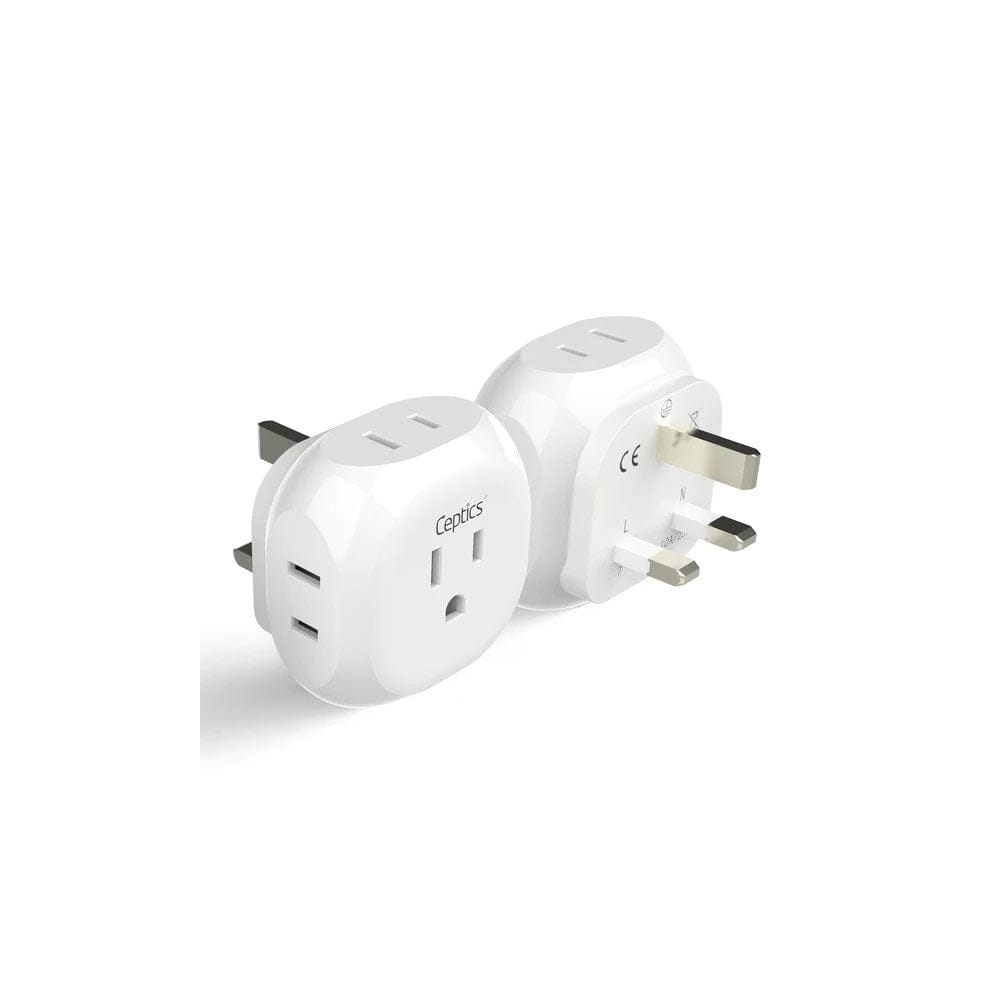 UK, Ireland Travel Plug Adapter - 4 in 1 - Ultra Compact - Light Weigh ...