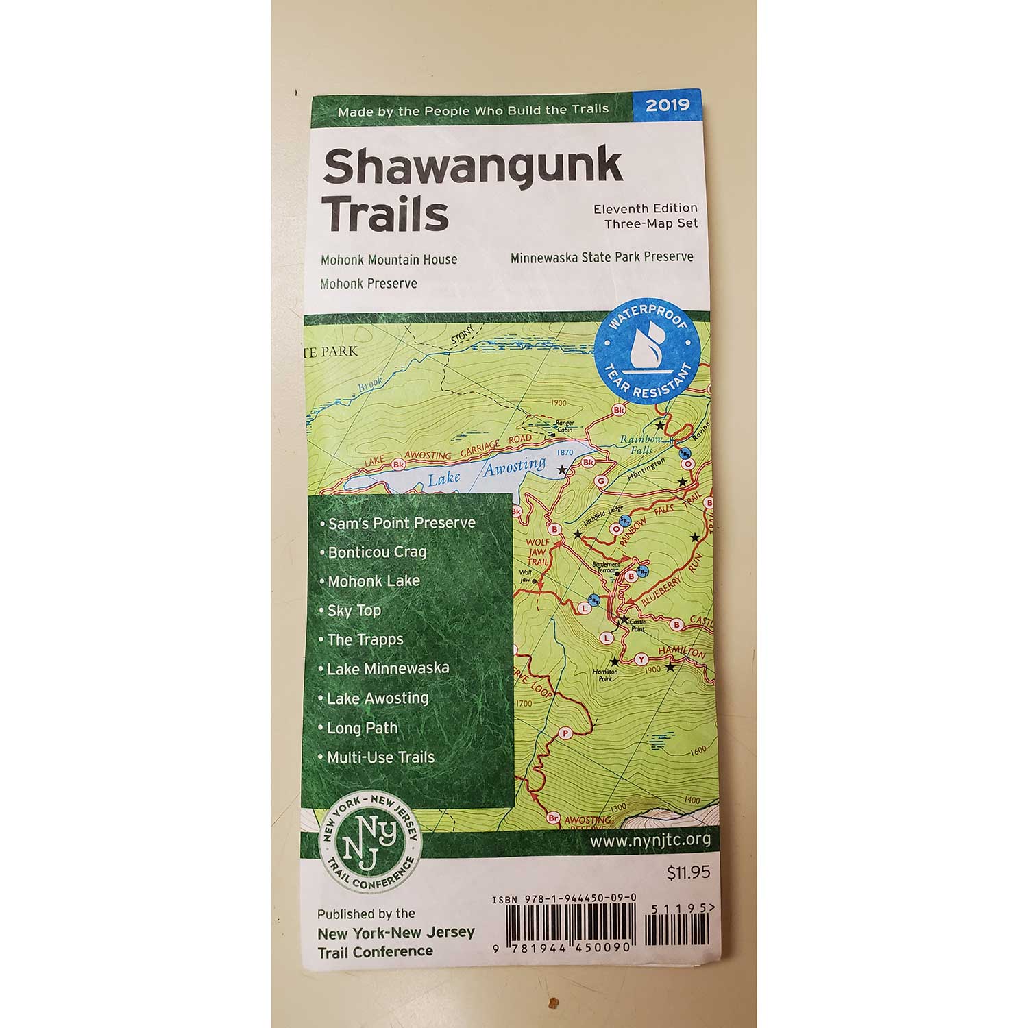 NYNJ Trail Conference Map - Shawangunk Trails - NY – Campmor